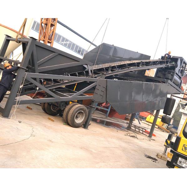 Quality YHZS50 Concrete Batching Mixing Plant Station XDEM Mobile 3800mm for sale