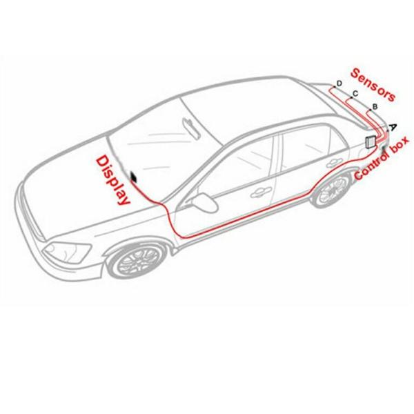 Quality Full Touch Vehicle Backup Sensors 2 Ways Video Input Back Vision Parking System for sale