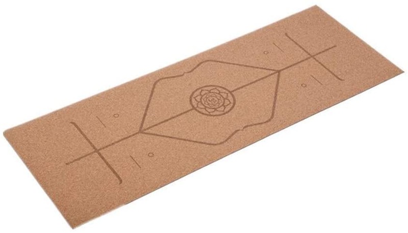 Luming YM-021 Cork Yoga Mat with Natural Rubber Bottom, Roots Eco Friendly Yoga Mat, Non Slip Yoga Cork Mat