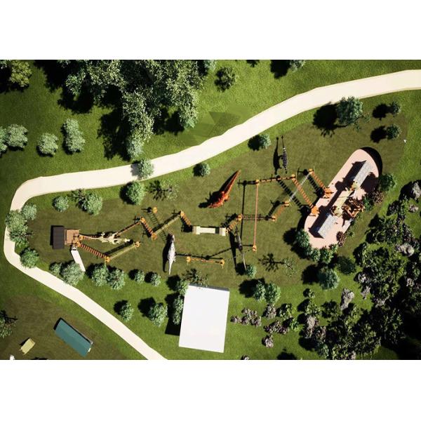 Quality Dinosaur Theme Outdoor Adventure Playground for Children and Adults for sale