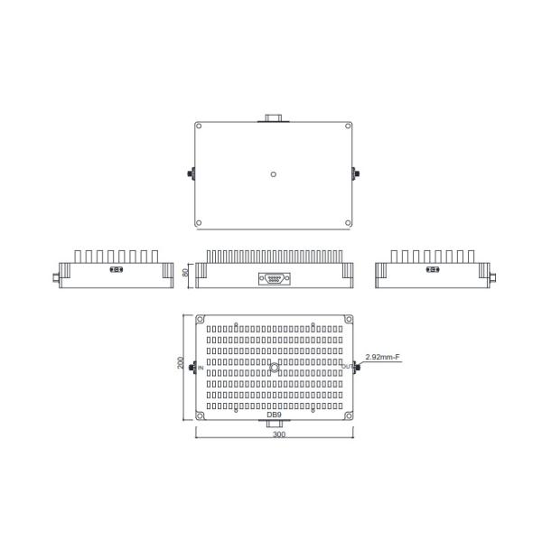 Quality 26 - 40 GHz Psat 37 dBm Milimeter Wave Amplifers LNA Low Noise Amplifiers for for sale