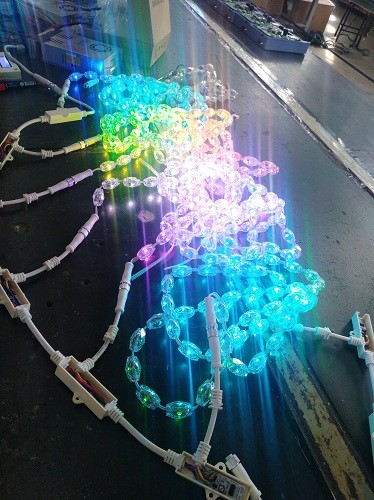 Quality P100 Soft Transparent 3D-Dot LED Curtain Screen 125mm for sale