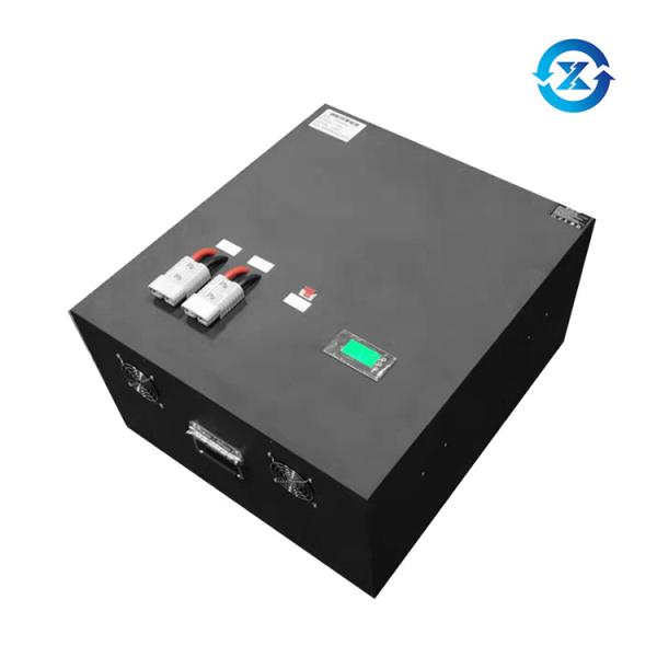 Quality Steel Case 51.2V 100AH Deep Cycle Battery Pack for sale