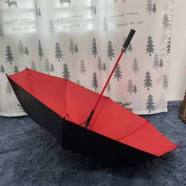 Quality Customized Logo Windproof Golf Umbrella with 190T Nylon Fabric and 8k 27inch for sale