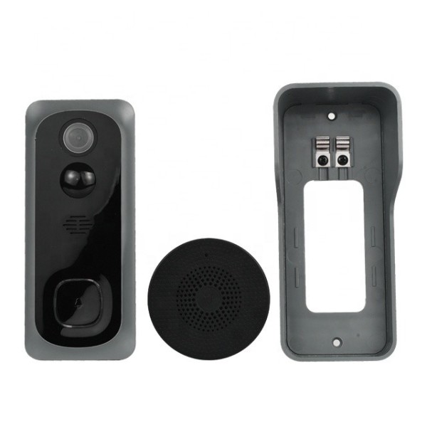 Quality Anti Theft IP54 Smart Video Doorbell 1080p Hd Wireless Peephole Cam Door Bell for sale