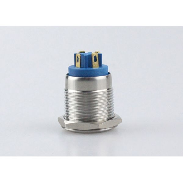 Quality Self Reset LED Panel Mount Push Button Switch 19mm Pin Terminal Silver Alloy 1NO for sale