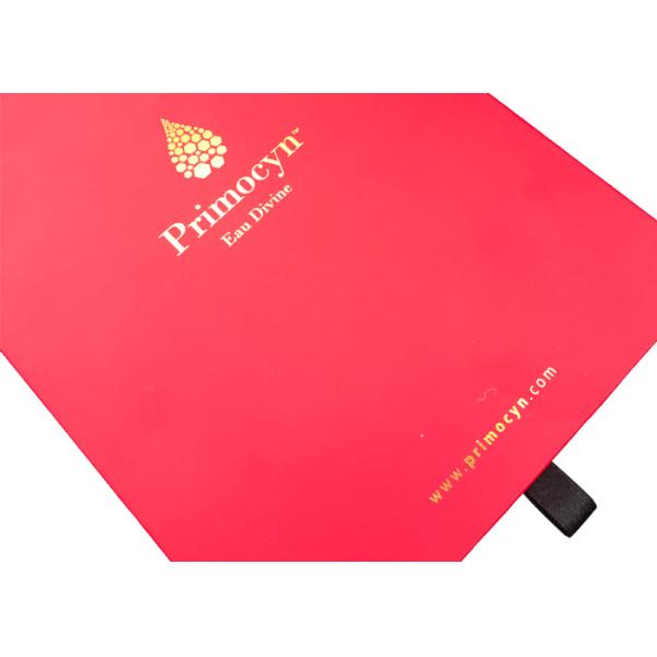 Quality Luxury Red Cosmetic Box Packaging Offset Printing With Magnetic Closure for sale