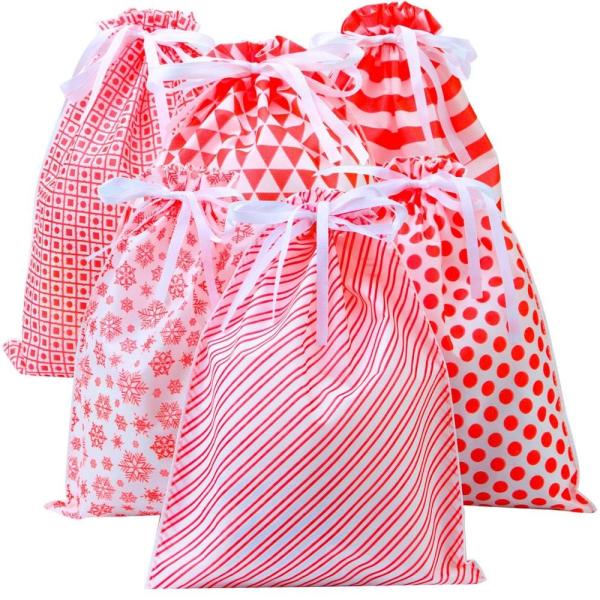 Quality Christmas 120x0.4cm OEM PE 20cm Camouflage Drawstring Bag for sale