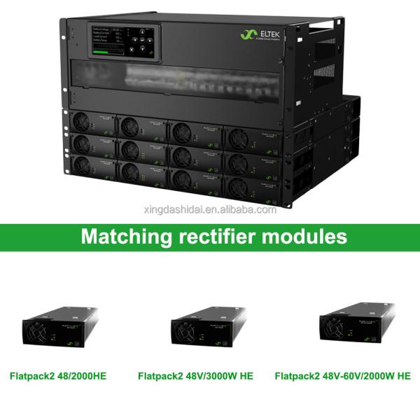 Quality 19inch 4U Telecom Hybrid System Eltek Flatpack2 48V/24KW With Integrated for sale