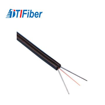 Quality G652d G657A Single Mode Fiber Cable LSZH 1 / 2 Core Flat Bow Type Drop Wire for sale