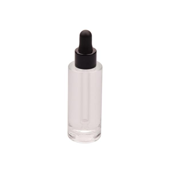 Quality 1 Ounce With Dropper Cap Clear Glass Bottle for sale