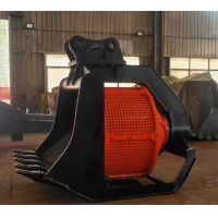 Quality OEM Rotating Screening Bucket For Excavator 12 Ton 360 Degree Rotation for sale