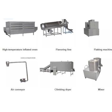 Quality High Productivity Continuous Automatic Corn Flakes Production Line for sale