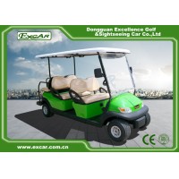 Quality Light Green Golf Buggy With Seat 6 Endurance 70 - 100km 12:1 Axle for sale
