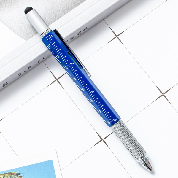 Quality Multifunctional Metal Creative Ballpoint Pen Ruler Screwdriver Touch Screen for sale