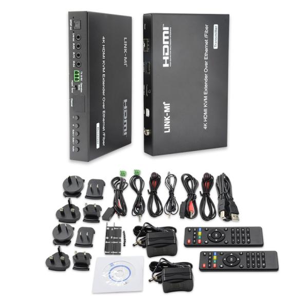 Quality 4K 120m AV Over POE HDMI Extender 60KM USB KVM Extender Over Fiber for sale