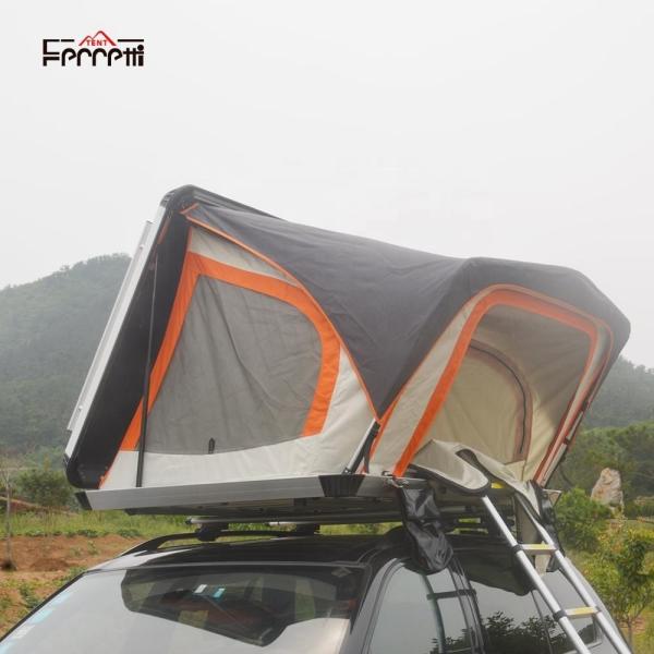 Quality Top Rack Pure Aluminum Folding Air Spring Frame Roof Tent for 4x4 Cars Grey One Bedroom for sale