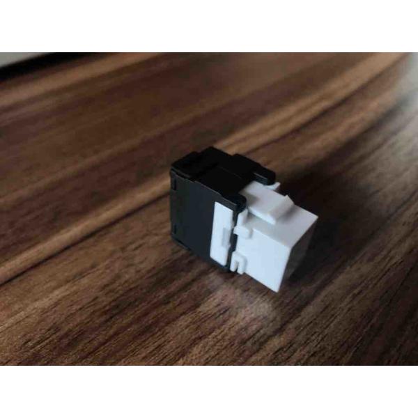 Quality UTP 180 Degree Cat6a Keystone Jack , PC Material Tool Free Keystone Jack for sale