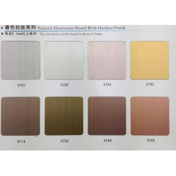 Quality Hairline Finish Color Coating Aluminum Coil Alloy 3003 24 Gauge Prepainted Aluminium Sheet For Interior Decoration Panel for sale