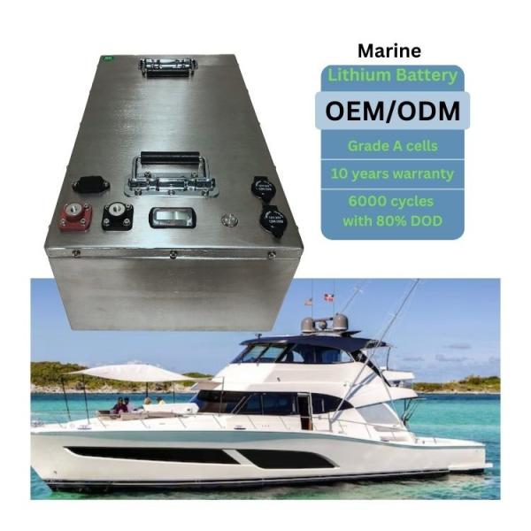 Quality IP67 Marine Lithium Battery Waterproof Lifepo4 Battery 72V 314Ah 24KWh For Electric Small Boat for sale
