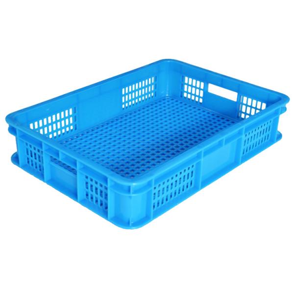 Quality Custom Plastic Fruit And Vegetable Crates Lightweight For Warehouses / Supermarket for sale