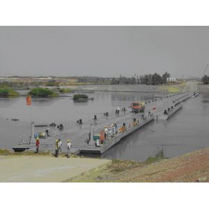 Quality Simple Structure Floating Pontoon Bridge Concrete Deck For Vehicles for sale