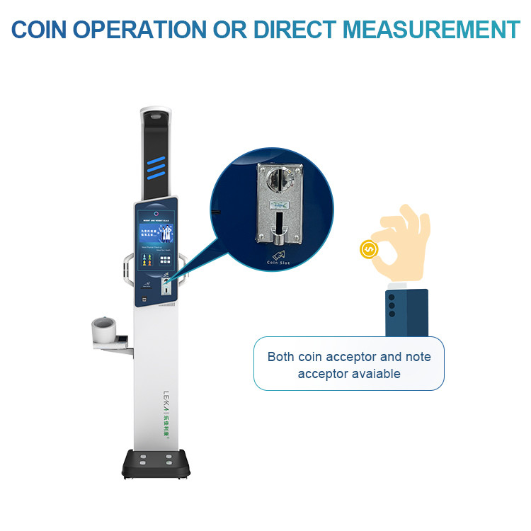 Quality Professional Health Checkup Station with Ultrasonic Height and Weight Measuremen for sale