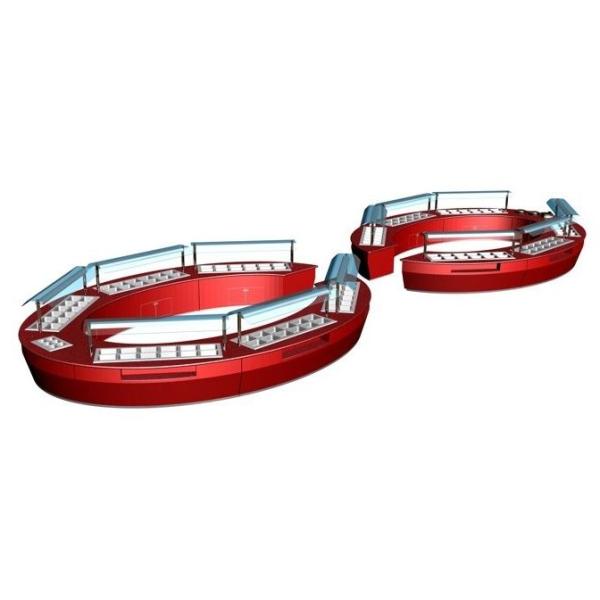 Quality Commercial Buffet Equipment Oval & Round Shape Combination Restaurat Buffet Tables for sale
