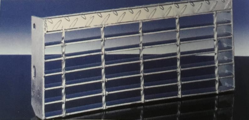 hot dipped galvanized steel grating used for stair tread