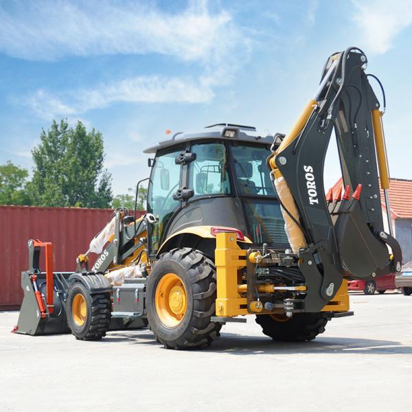 Quality 5800/7100mm Max Digging Backhoe Loader Machine High Efficiency for sale