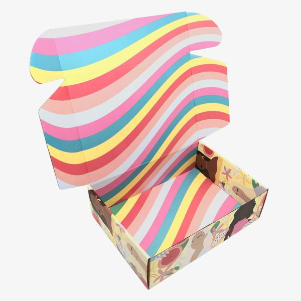 Quality Corrugated Paper C2S Art Paper Apparel Packaging Boxes Rectangle for sale