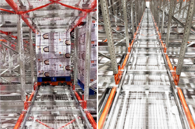 Four-Way Shuttle Pallet ASRS Cold Storage Warehouse Automatic Storage and Retrieval System Pallet Runner Racking