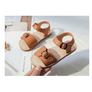 Quality Real Leather Length 16.3cm Kids Sandals Shoes for sale