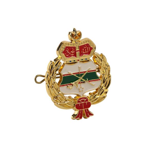 Quality Antique Bronze 1 Inch China Military Badge 3D Army Aviation Badge Holder for sale