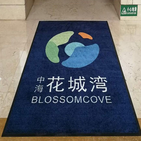 Quality 90*120cm Nylon Fiber Custom Logo Mats Polyamide Personalized Entrance Mat for sale