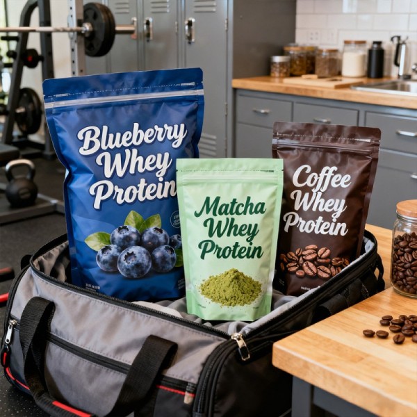 Quality Custom Order Food Grade Packaging Plastic Bags Smell Proof Ziplock Packaging Fitness Food Whey Protein Powder Mylar Bag for sale