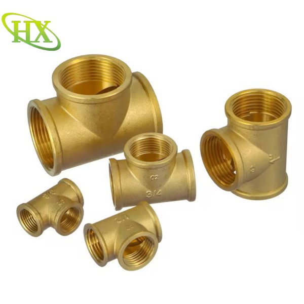 Quality Brass tee pipe fittings with female BSP/NPT thread available in size 1/2