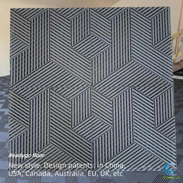 Quality Premium Black Garage Floor Tile PP Rubber Matting For Garage Floor for sale