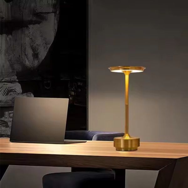 Quality 3W Rechargeable LED Desk Light 2000mAh Touch Switch Three Color Dimming Table for sale