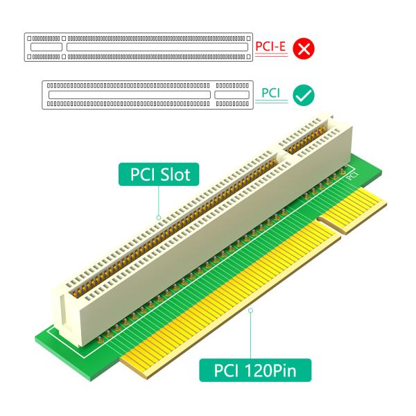 Quality 120Pin PCI 32Bit Raiser Card 95x30x20mm for Desktop for sale
