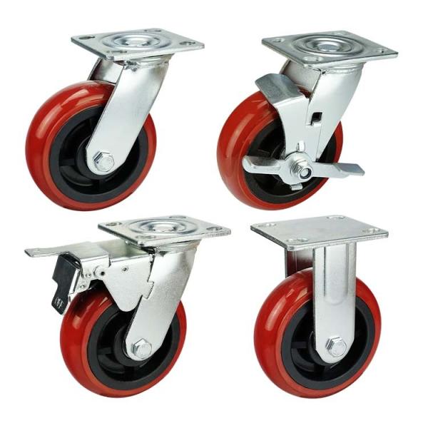 Quality 300kg Loading 200mm Heavy Duty Casters With Swivel Plate for sale