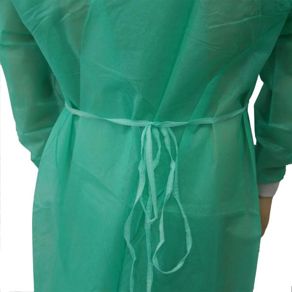 Quality Multiple Color Medical Isolation Gown Nonwoven PP Knitted Cuff for sale