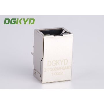 Quality 90 Degree shielded gigabit ethernet rj45 connector with magnetics cat6 rj45 plug for sale