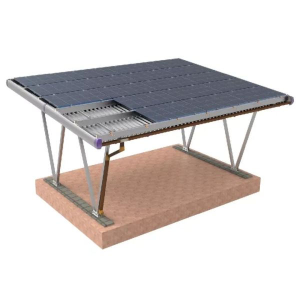 Quality Sliver or Customization AL6005-T5 Solar Carport with Panels Parking Racking for sale