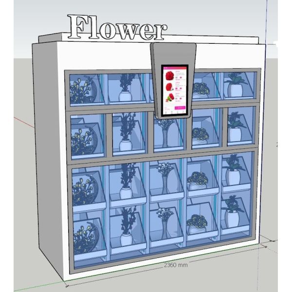 Quality Metro Station Floral Bouquet Vending Machine QR Code Login for sale