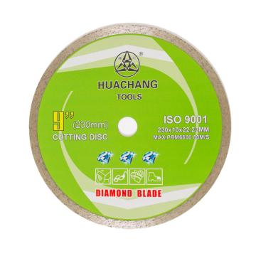 Quality 9inch Continuous Rim Porcelain Blade 230mm Ridgid Continuous Diamond Blade 22 for sale