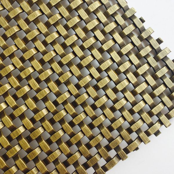 Quality Versatile Architectural Brass Mesh Corrosion Resistant Custom Metal Mesh Woven for sale