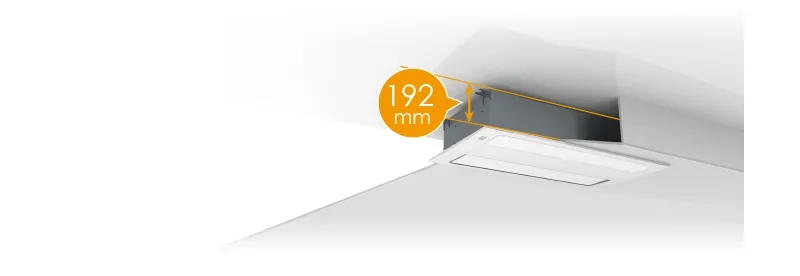 Slim profile of Hisense 1-Way Cassette unit