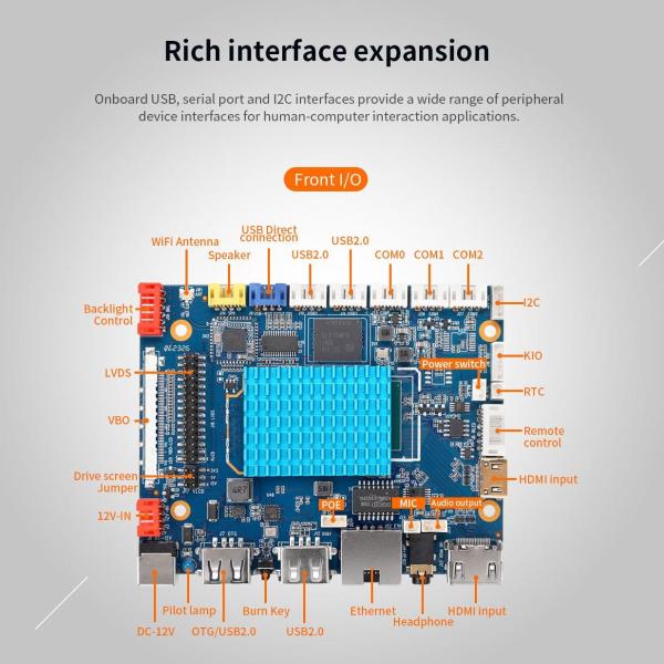 Quality H-T972 Smart HMI Mainboard Standard 16GB EMMC Standard 51Pin 4K LCD screen cableVGA interface for sale