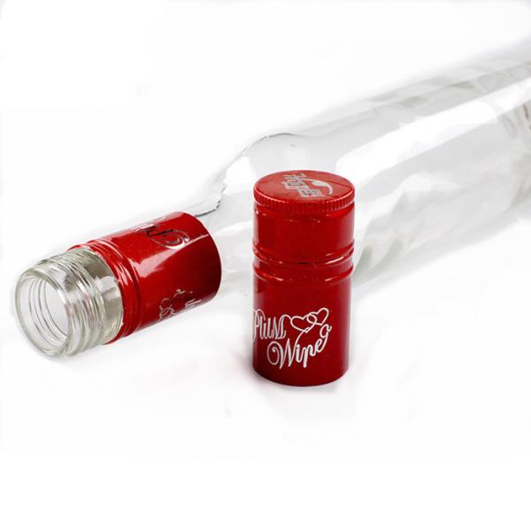 Quality Thread Whisky Bottle Caps Aluminum Glass Bottle Closures Customized 29mm Dia for sale